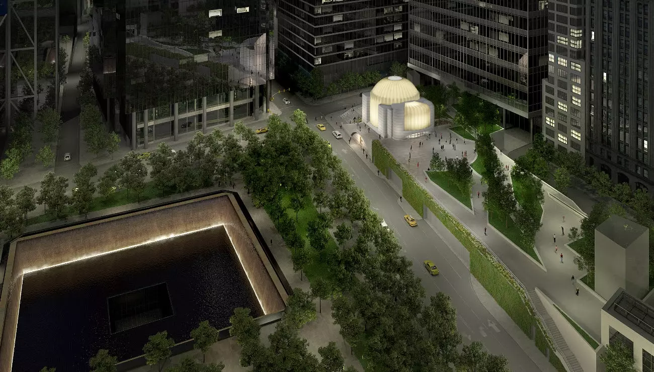 Der St. Nicholas National Shrine des World Trade Centers wird diese Woche zum ersten Mal beleuchtet 2686_1