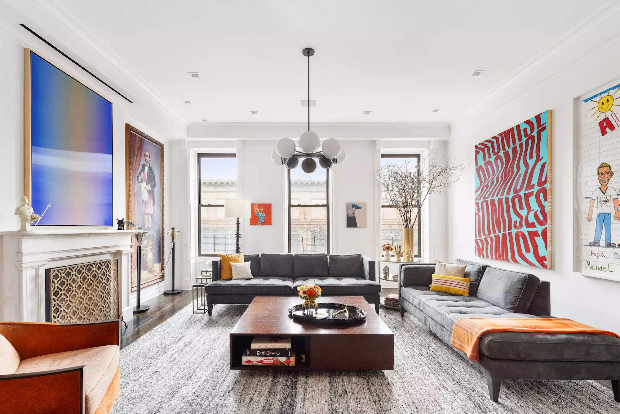 Neil Patrick Harris lan David Burtka dhaptar limang-crita Harlem townhouse kanggo $7.3M 2699_1