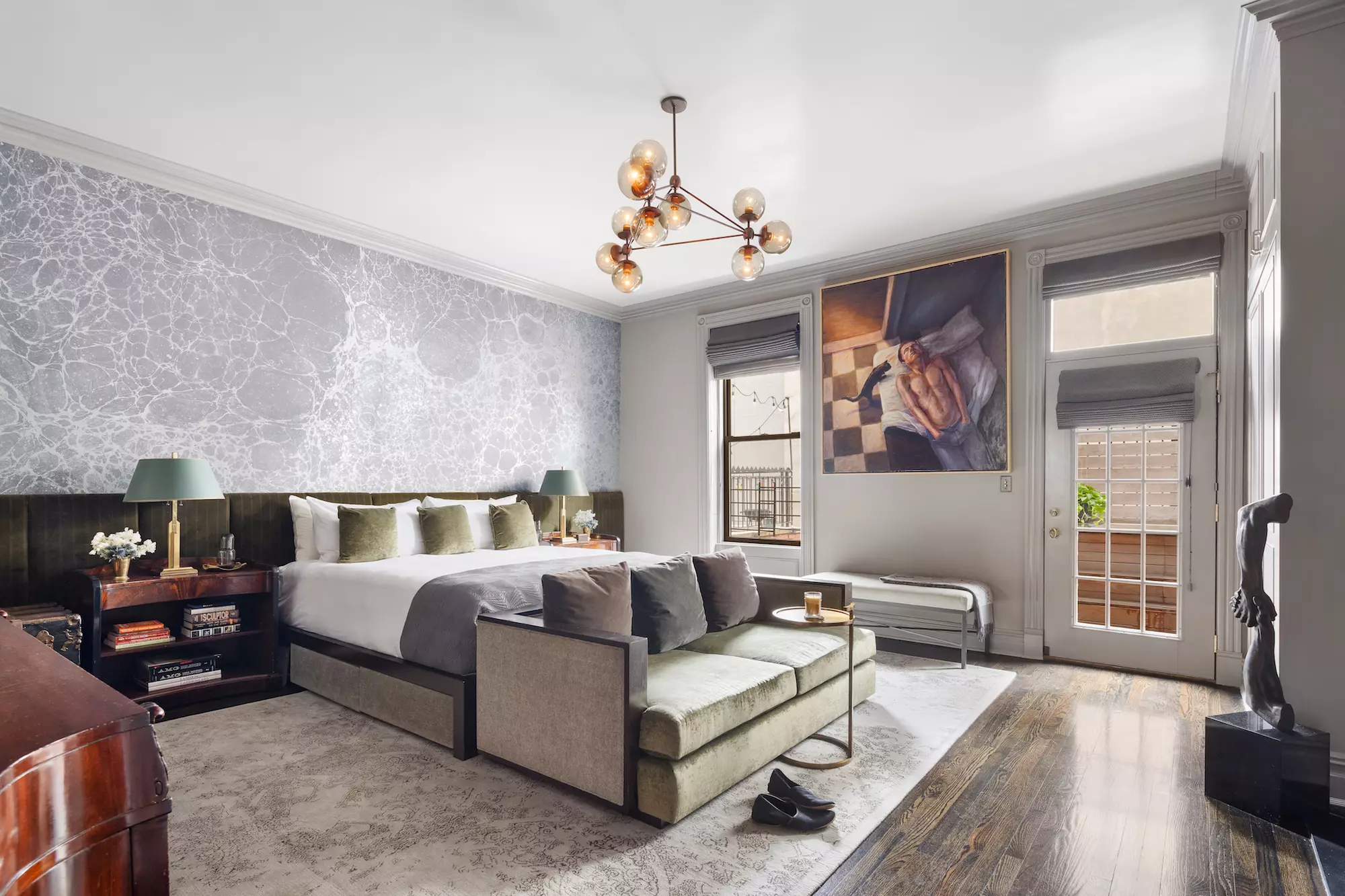 Neil Patrick Harris lan David Burtka dhaptar limang-crita Harlem townhouse kanggo $7.3M 2699_7