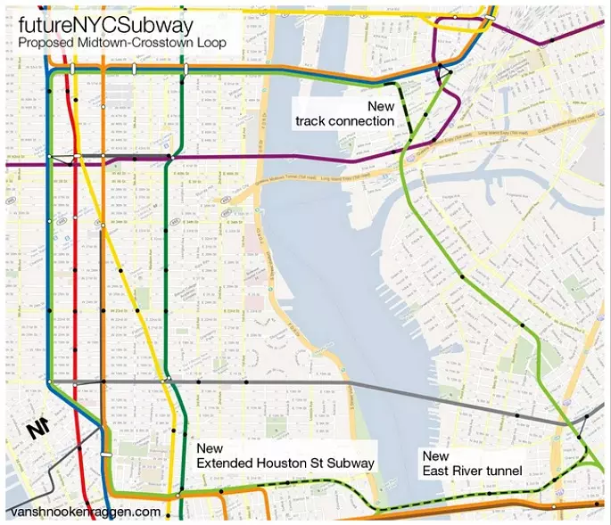 Trem Manhattan G, mapas do metrô de Nova York