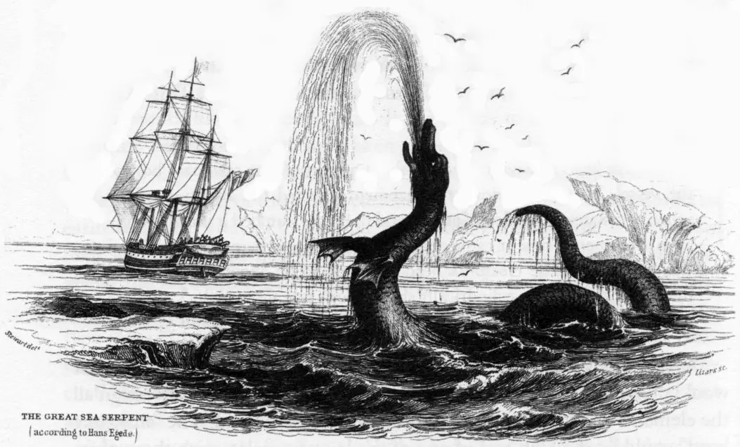 120 سال پیش، امروز، تایمز نوشت که یک مار دریایی در ساحل دیده شد. 27049_1