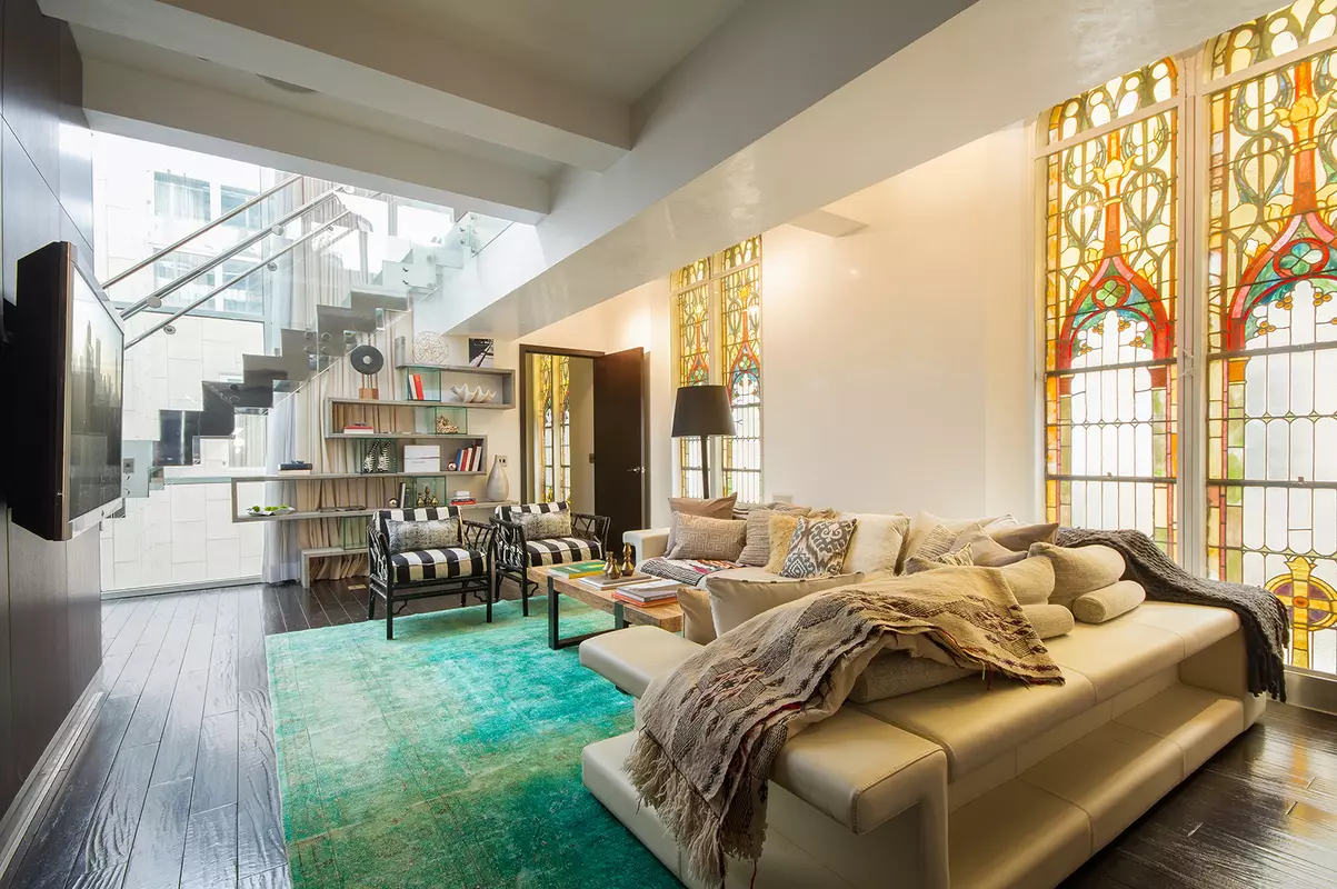 Fostul penthouse din Greenwich Village al lui Jude Law într-o conversie superbă a bisericii cere 12,5 milioane de dolari 27197_1