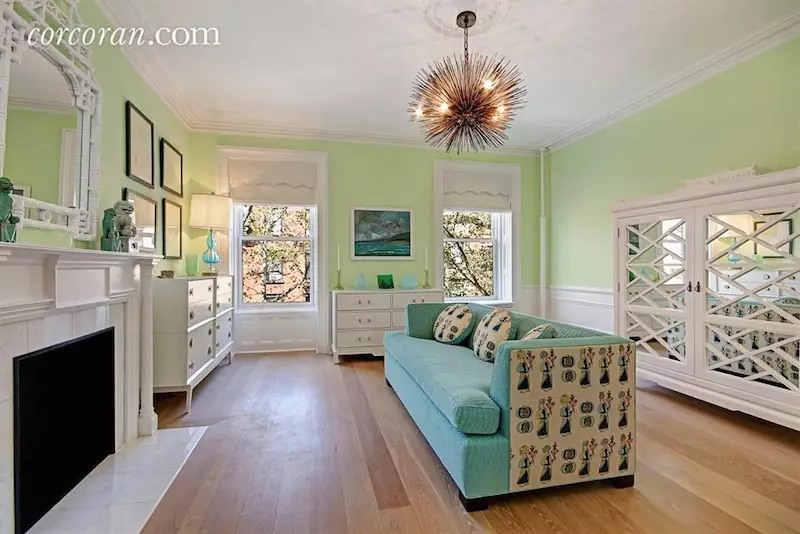 281 Henry Street, Interiors, Brooklyn Heights, Townhouses, Brooklyn Brownstone, Brooklyn Townhouse for Sale, ເຮືອນປະຫວັດສາດ, ເຮືອນ Devonshire, Romaine Orthwein,