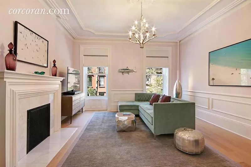 281 Henry Street, Interiors, Brooklyn Heights, Townhouses, Brooklyn Brownstone, Brooklyn Townhouse for Sale, ເຮືອນປະຫວັດສາດ, ເຮືອນ Devonshire, Romaine Orthwein,