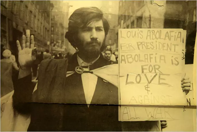 V roku 1968 Hippy z East Village kandidoval na prezidenta proti Nixonovi 27299_1