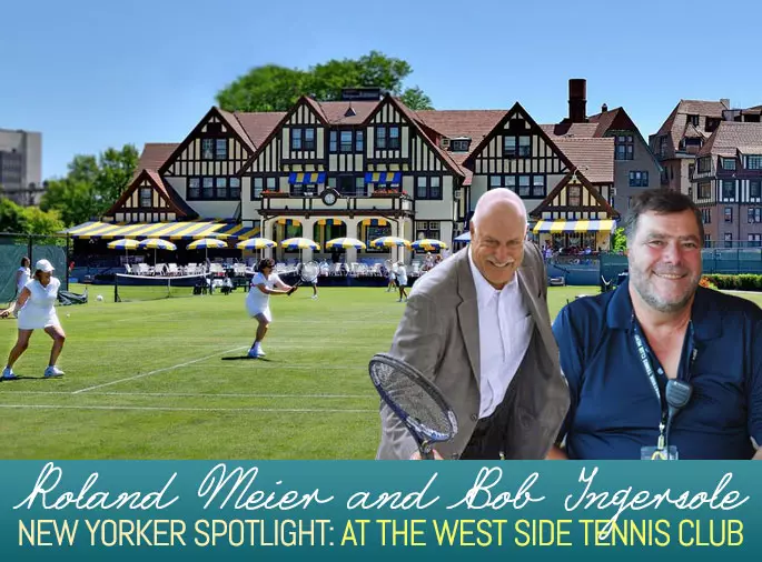 New Yorker Kollig: Courtside by die Century-Old West Side Tennis Club met Roland Meier en Bob Ingersole 27643_1
