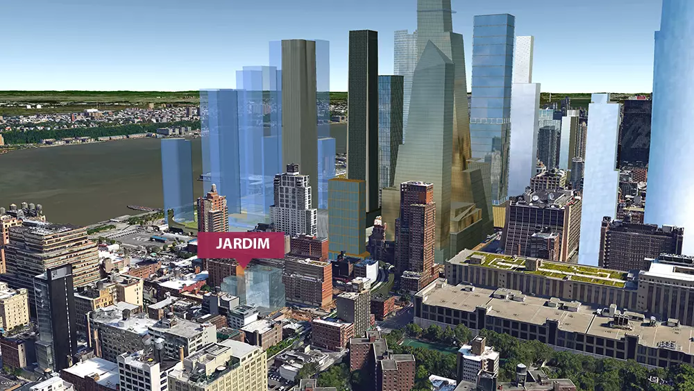 Jardim, Isay Weinfeld, West Chelsea, kondominium High Line, arsitektur pati New York, arsitektur Brazillian