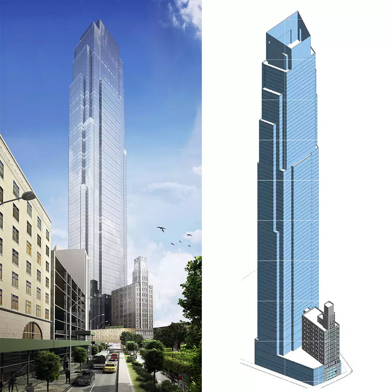 REVELADO: Nuevas representaciones del Queens Plaza Park de PMG, la futura torre más alta fuera de Manhattan 27822_1