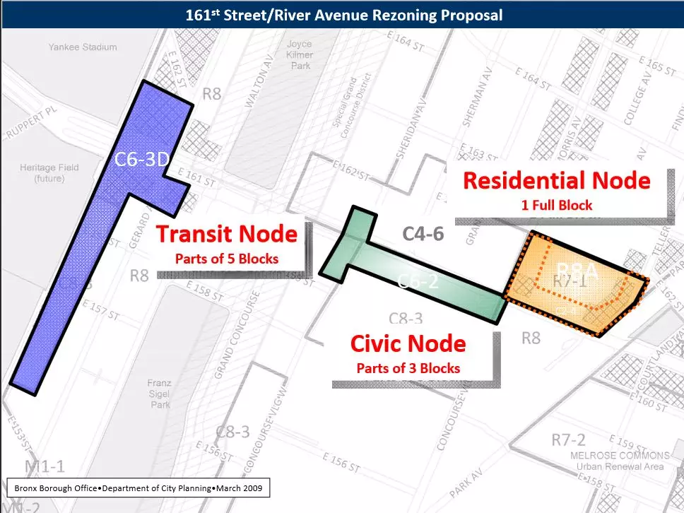 810 River Avenue, Yankee Stadium, South Bronx, Heritage Park, 161st Street, Bronx Development