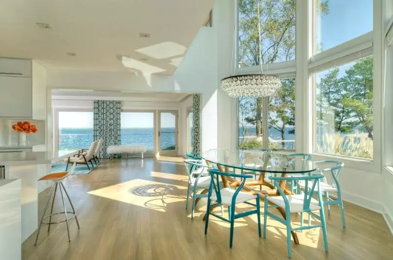 DHD Interiors Hamptons uyining ovqat xonasi