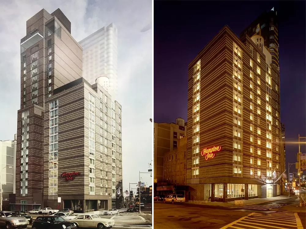 Erster Blick auf die 22-stöckige Erweiterung des Hampton Inn Hotels in der Innenstadt von Brooklyn 27987_1