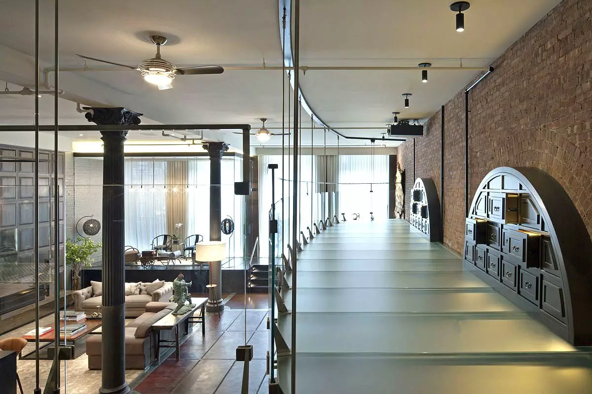 DHD Interiors, Crosby Street Loft, тарҳрезии дохилии NYC, Loft Soho