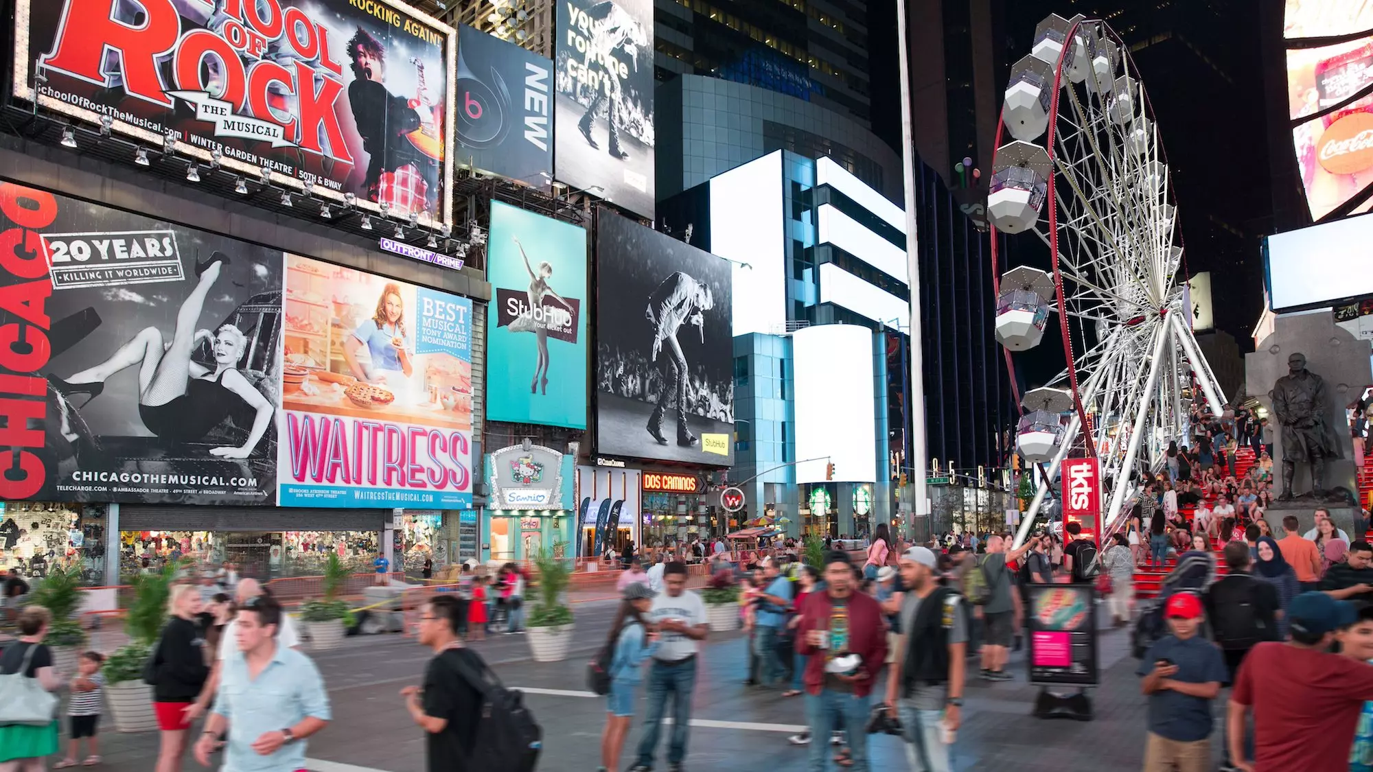 Voit ajaa 11-kerroksisella maailmanpyörällä keskellä Times Squarea 2811_1