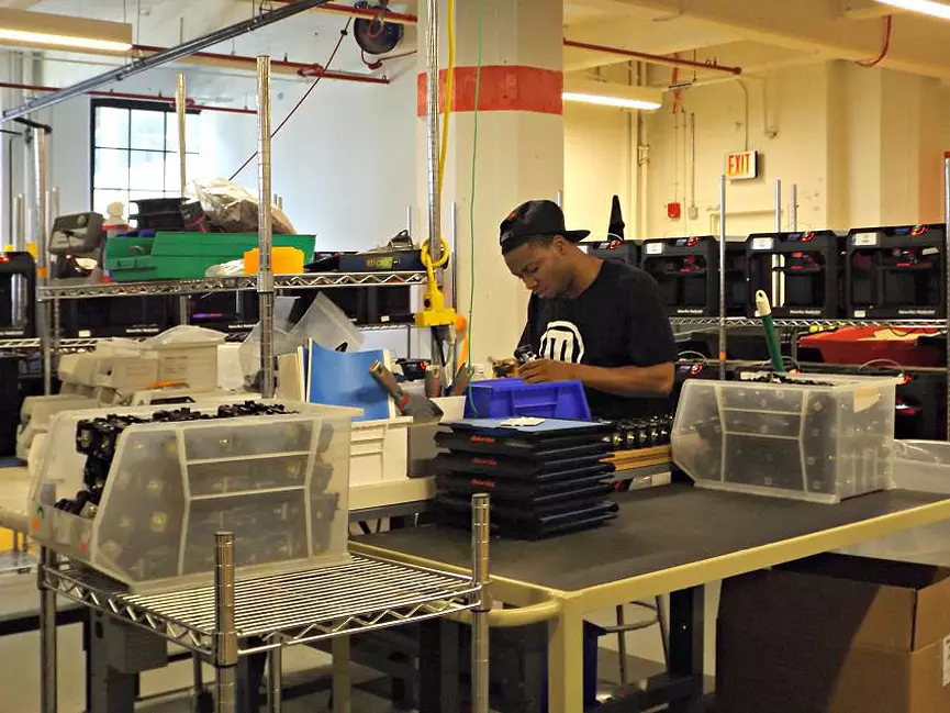 MakerBot, MakerBot Fabrikası Büyük Açılış, Şerit Kesme, Sanayi Şehri, Brooklyn'de Üretildi, 3D Baskı