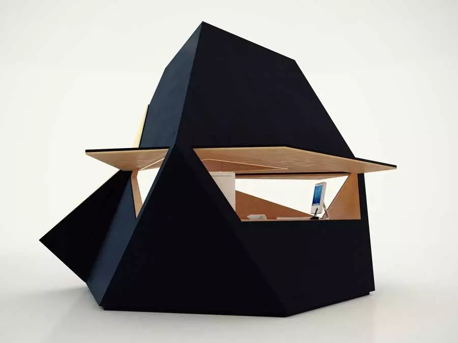 Tetra-Shed: prijenosni, drveni kućni ured s gumenom kožom 28346_1