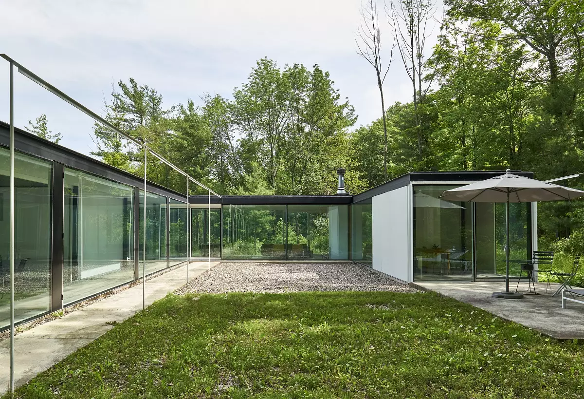 45 Rigor Hill Road、Gefter-Press House、Ghent NY、The Glass House