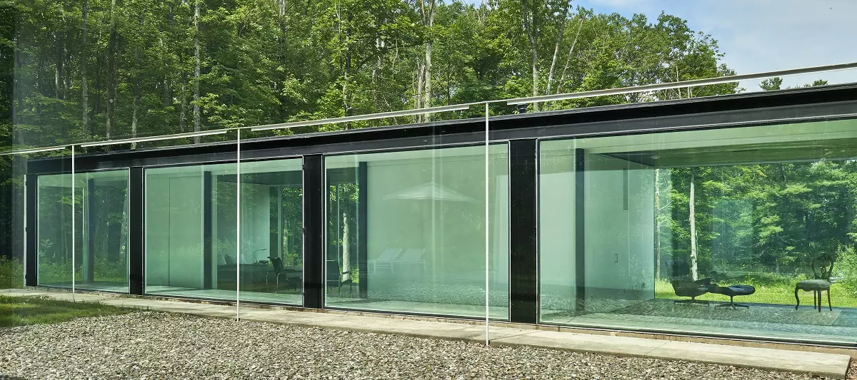 45 Rigor Hill Road, Gefter-Press הויז, Gent NY, The Glass House
