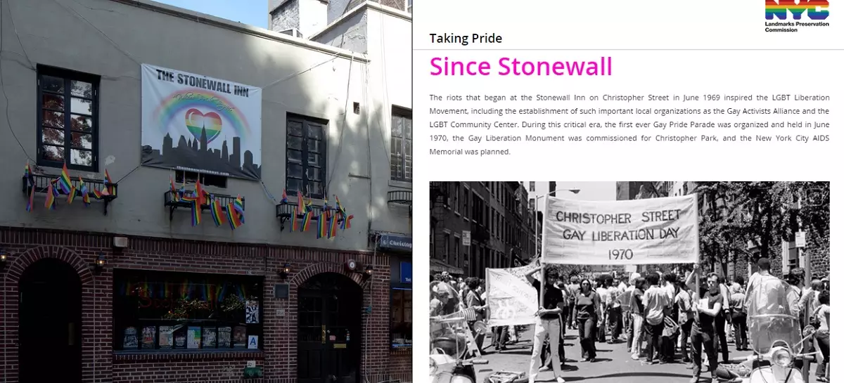 Ukuthatha imephu yokuziqhenya, umlando we-NYC LGBT, i-NYC Pride, i-Stonewall Inn