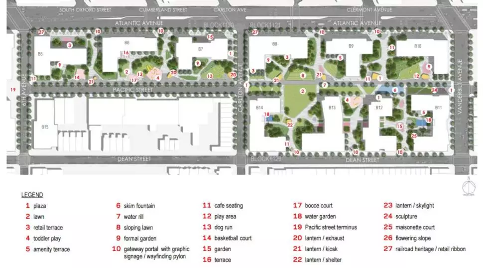 Pacific Park Brooklyn, Atlantic Yards, Pacific Park-meesterplan, Greenland Forest City Partners, Thomas Balsley Associates