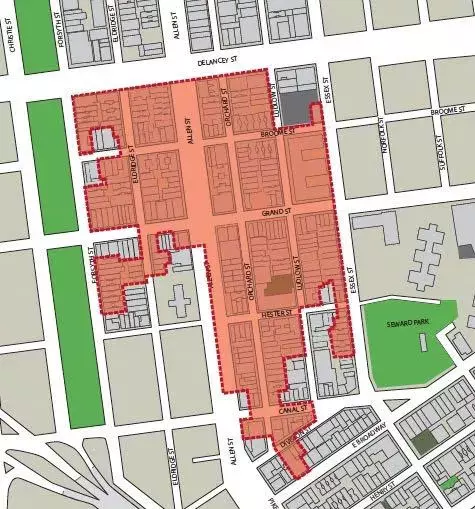 proposto quartiere storico del Lower East Side