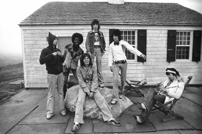 The Rolling Stones v Montauk Estate Andyho Warhola v roku 1975