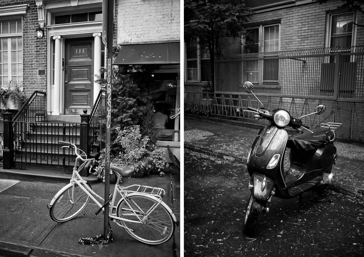 بوب إستريميرا ، التصوير المعماري لمدينة نيويورك ، التصوير بالأبيض والأسود ، صور قرية غرينتش
