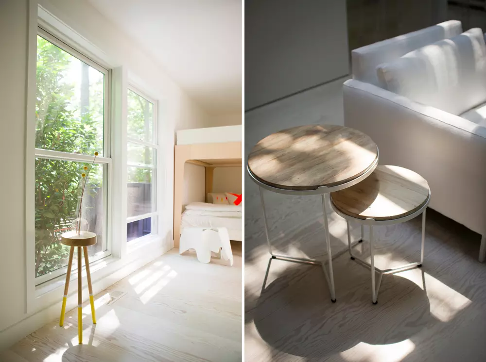Amee Allsop, ev yenileme, 80'lerin A-çerçeveli ev, yalınayak yaşam tarzı, Red Dirt Rd House, East Hampton, beyaz iç mekanlar, NY'da Avustralya tasarımı, tamamen beyaz iç mekanlar