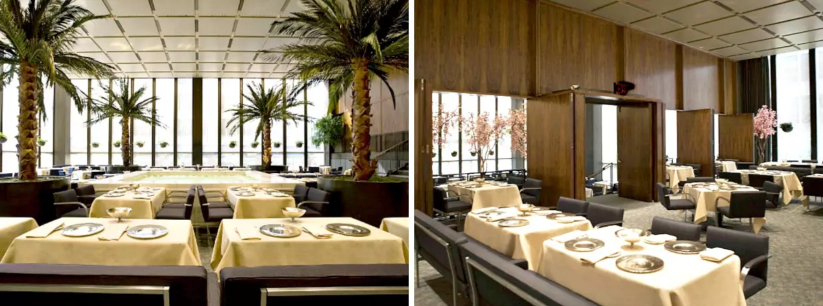 Restaurant Four Seasons, Philip Johnson, Seagram-Gebäude