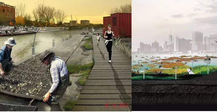 Living Breakwaters, SCAPE, Kate Orff, Huîtres, Tottenville, Rebuild by Design, Staten Island, Écologie,