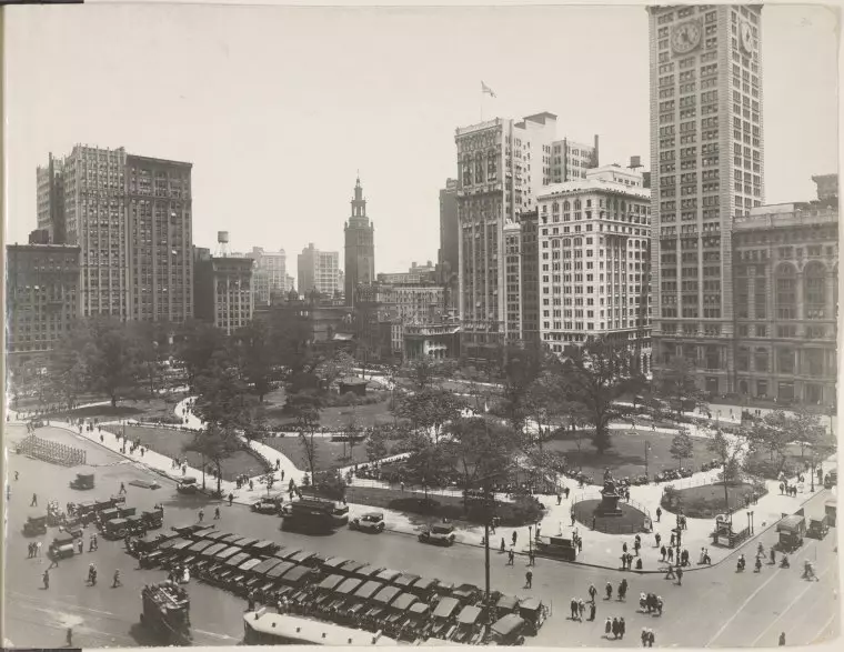 Spåra Madison Square Parks färgglada historia från 1800-talet