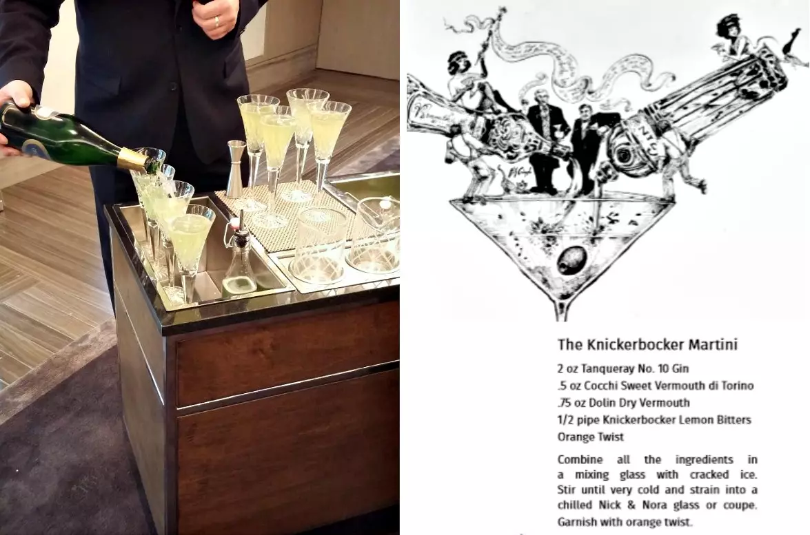 Ụlọ oriri na ọṅụṅụ Knickerbocker Martini