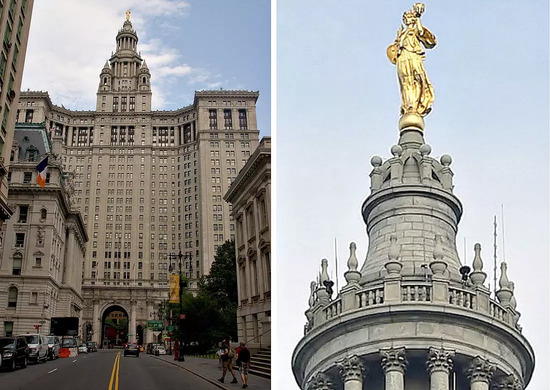 Manhattan Municipal Building, McKim Mead and White, Statua Civic Fame