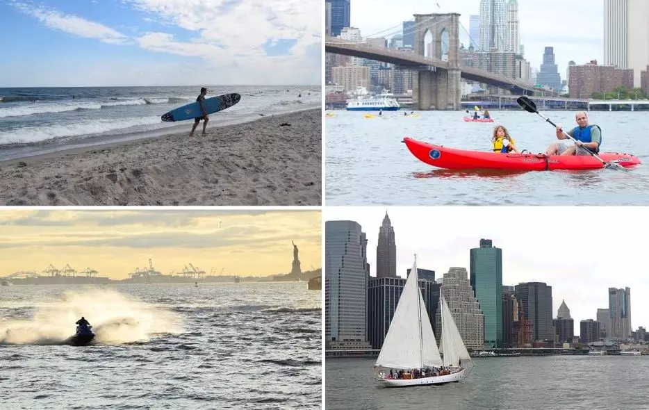Kayaking, paglalayag, jet skiing, at higit pa: 8 pinakamahusay na aktibidad sa tubig ng NYC 2995_1