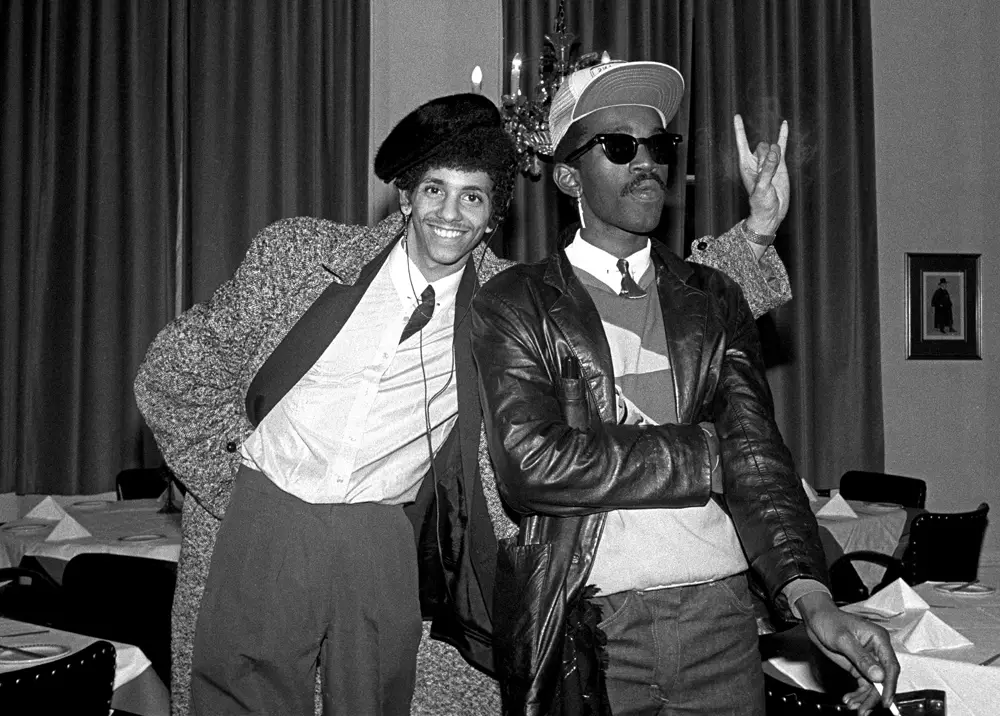Rammellzee jeung Fab 5 Freddy. 1982. Fotografer: Janette Beckman