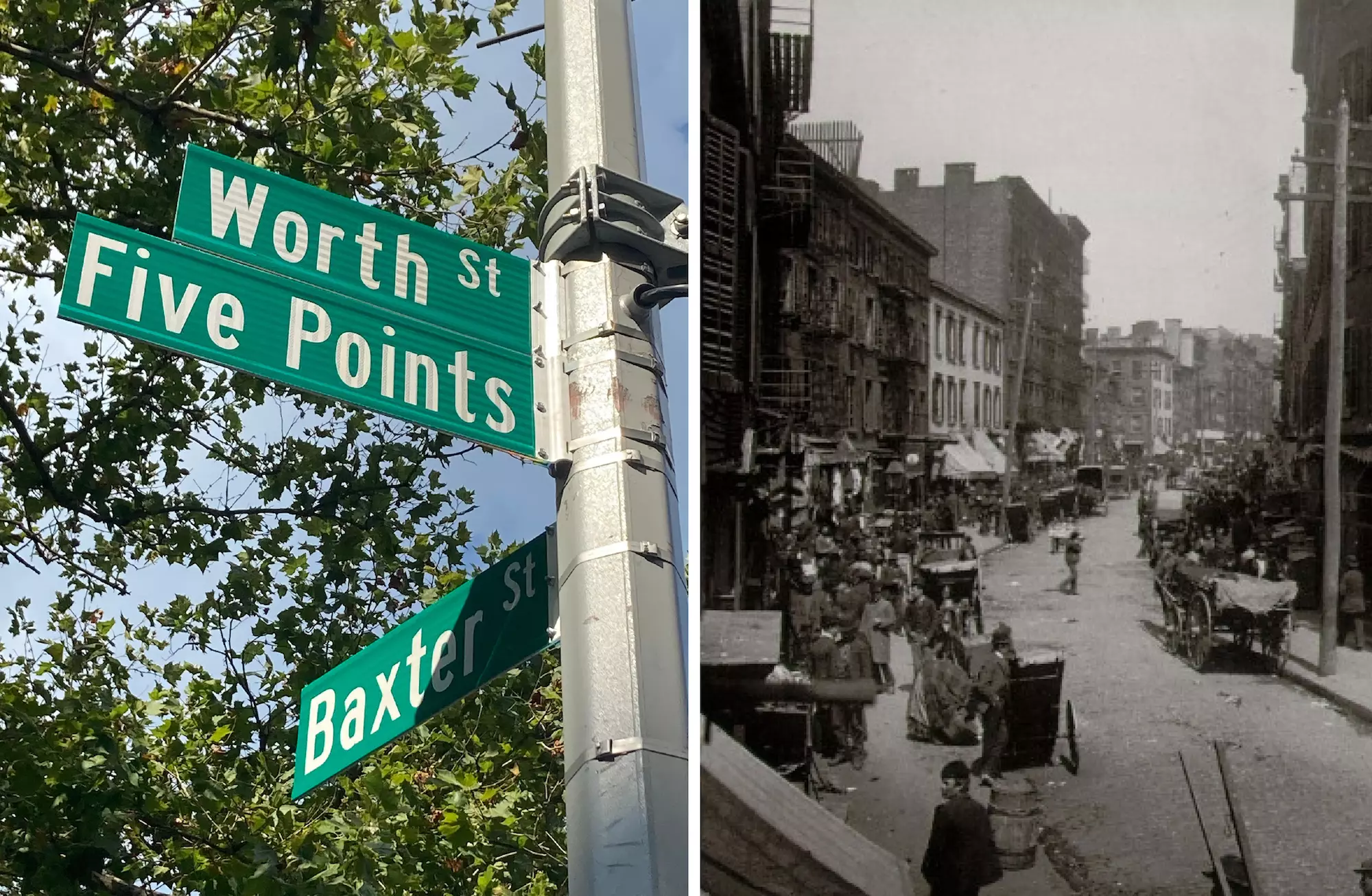 NYC의 역사적인 Five Points 지역은 공식적으로 거리 공동 이름으로 인정됩니다. 305_1