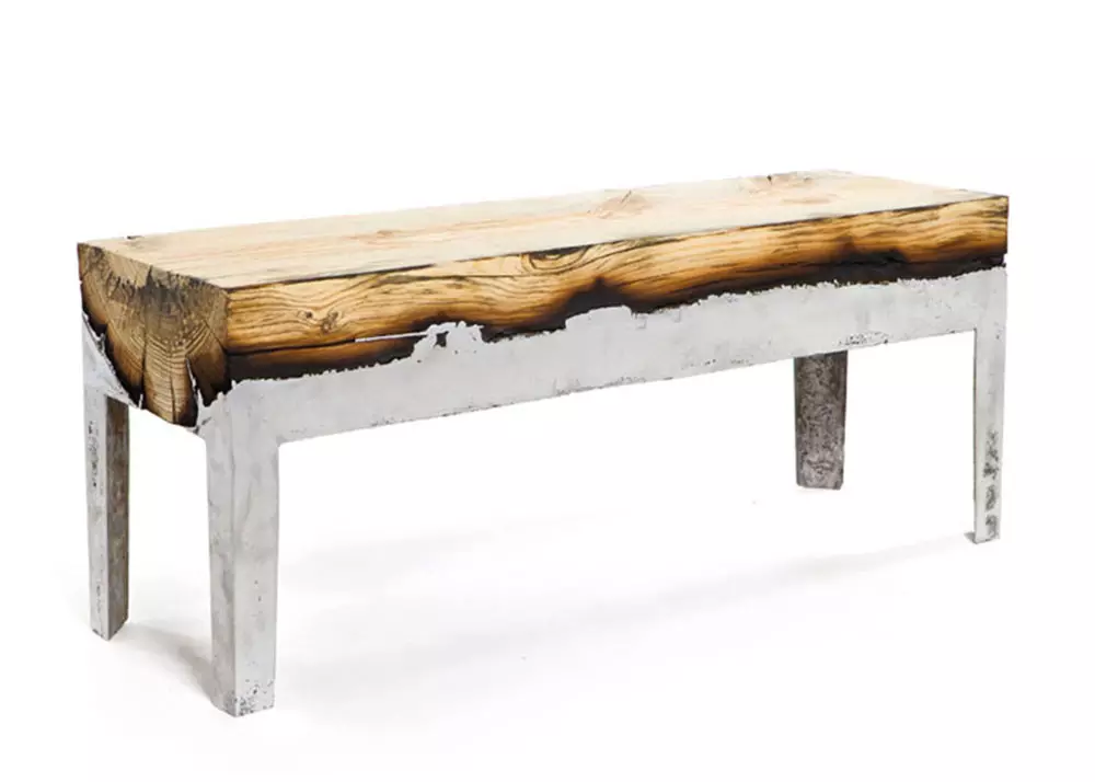 Hilla Shamia verbindet Baumstämme und Aluminium zu wunderschön unvollkommenen Möbeln 30887_1