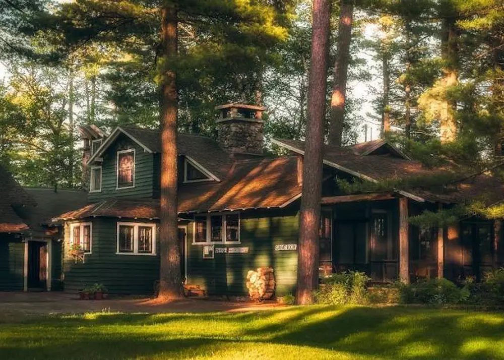 Allotja't al Dreamy White Pine Camp, el president Calvin Coolidge, anomenat el seu refugi secret 30903_1