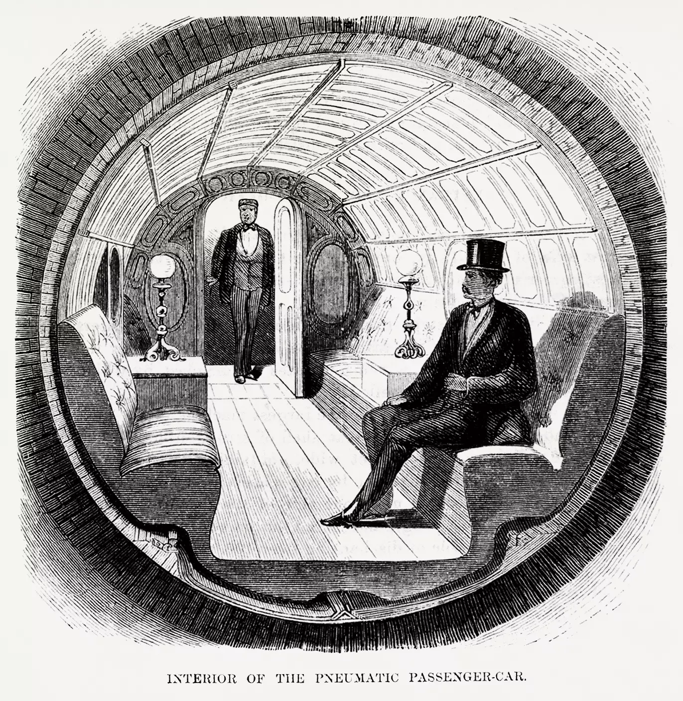 El primer metro de Nueva York fue un tubo neumático que transportaba a los pasajeros una cuadra 3105_3