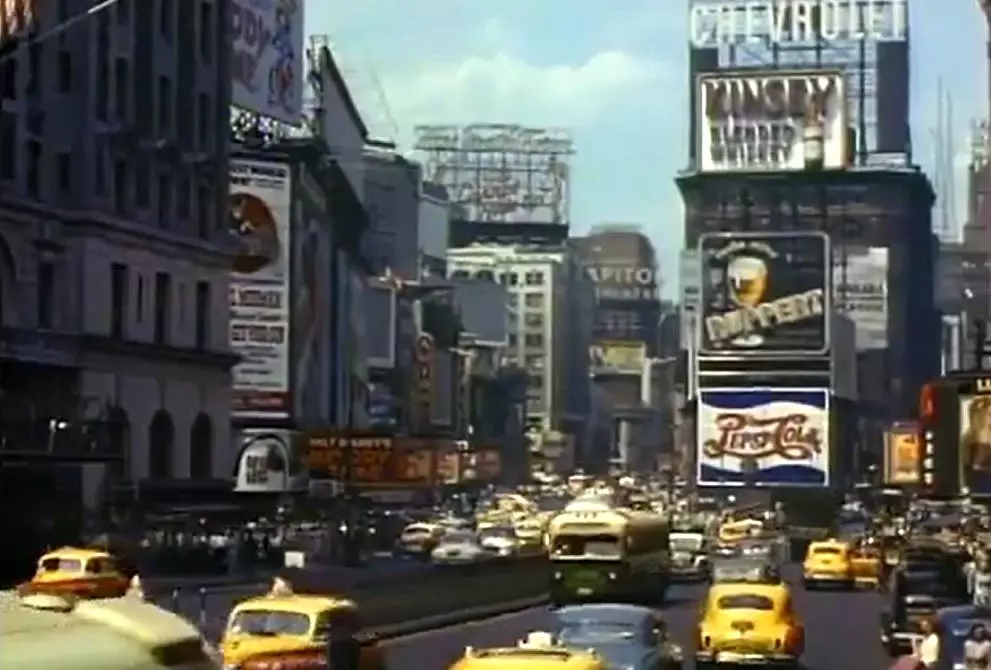 Times Square, Mighty Manhattan – Niujorko stebuklų miestas, Technicolor, vintažinis Manhetenas