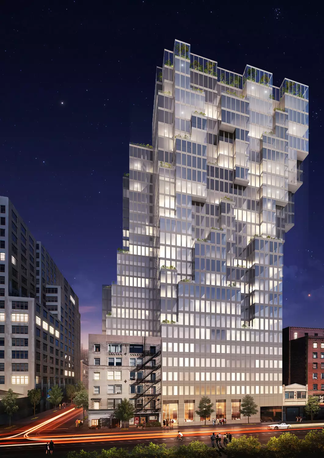 Iepenbiere: 290-foet Cantilevering Condo komt nei Hudson Square / West Soho 31428_1