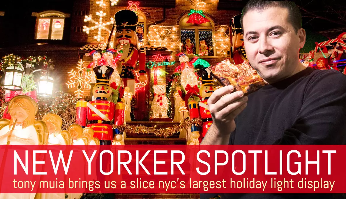 New Yorker Spotlight: Tony Muia nos traz uma fatia do maior display de luz de férias de Nova York em Dyker Heights 31543_1