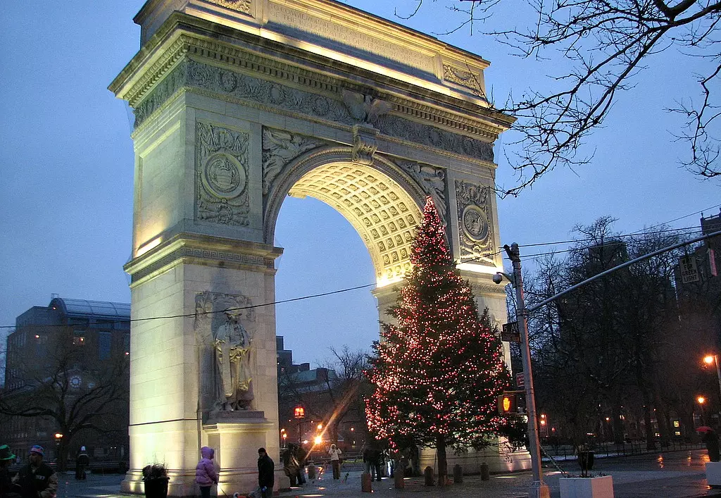 Božično drevo v parku Washington Square