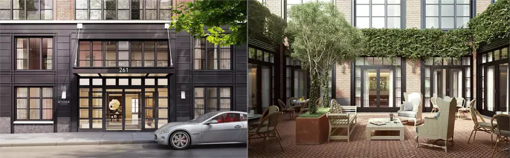 Seymour, godinë, apartamente në Nju Jork, arkitekturë tradicionale, para luftës, Goldstein Hill & West, Naftali