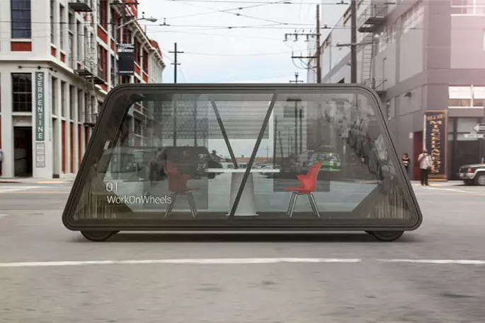 ideo self-drawing car concept, autonomous car, autonomous car