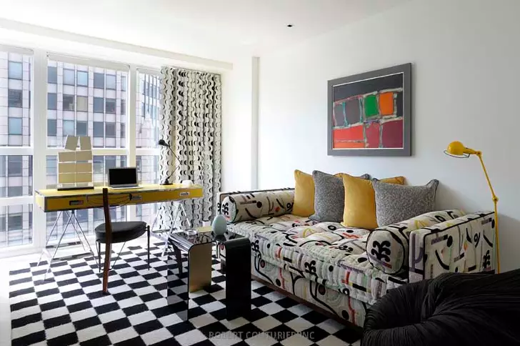 Robert Couturier, mod apartment mid-town, mod design NYC