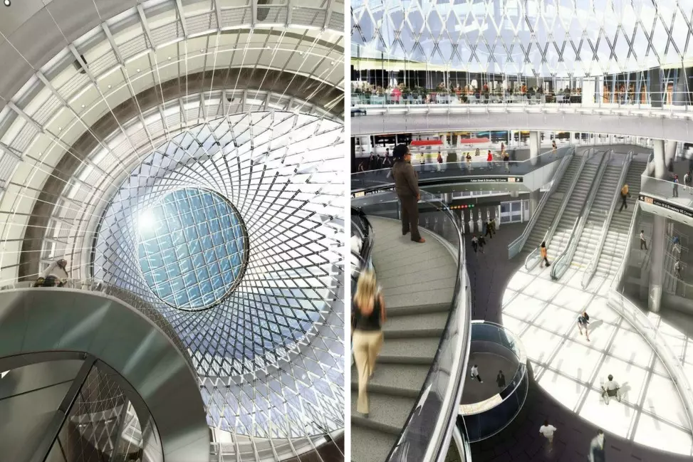 Fulton Center, Fulton Center oculus, Grimshaw Architects, James Carpenter