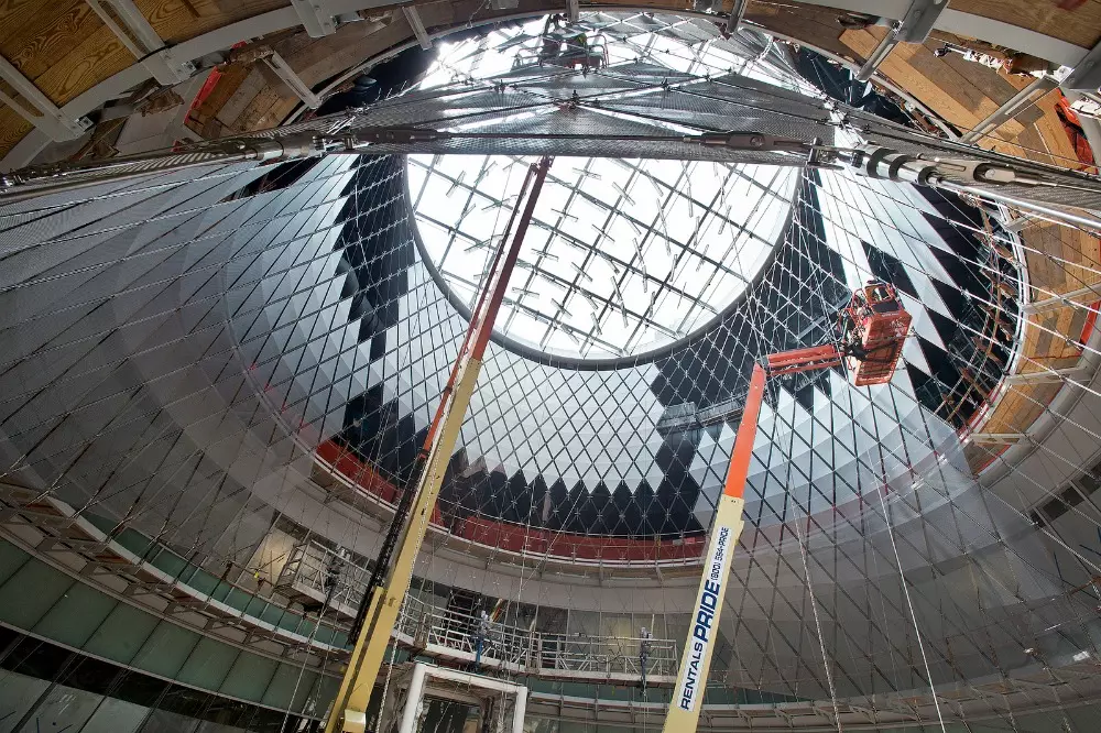 Fulton Center, Fulton Center-oculus, Grimshaw Architects, James Carpenter