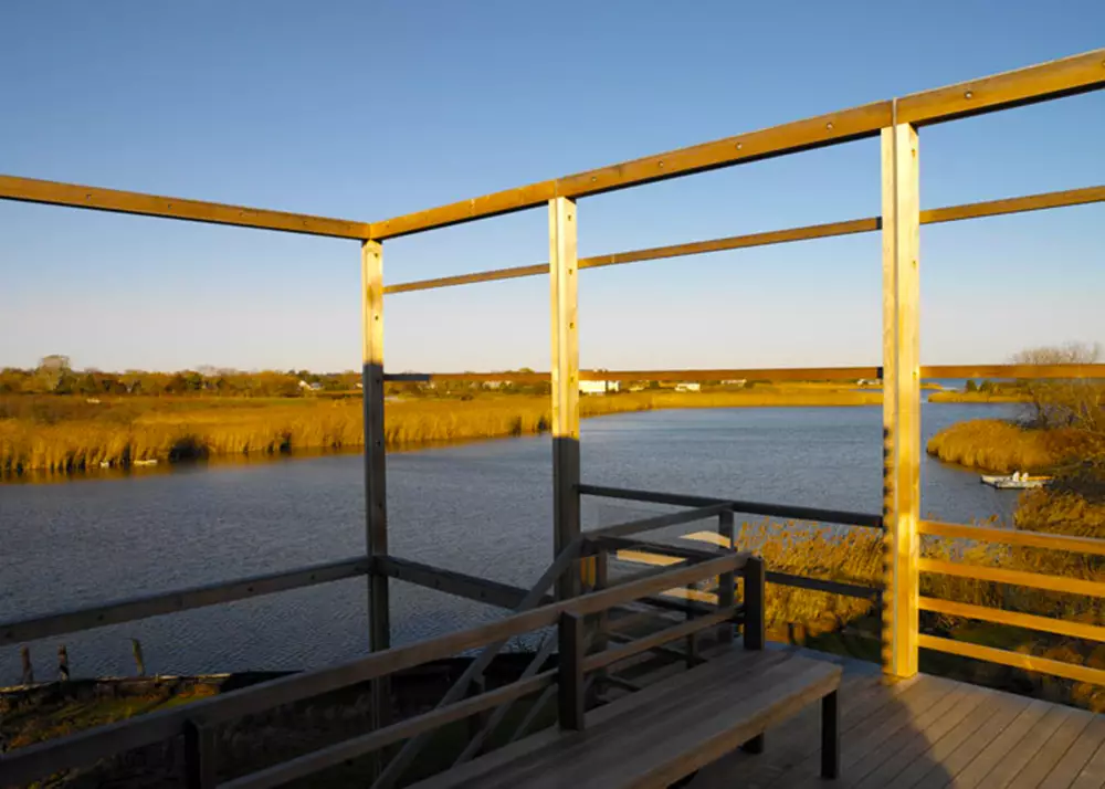 Steven Holl, Holzhaus, Haus am Meer, Writing With Light House, Jackson Pollock, Long Island, Holz und Glas