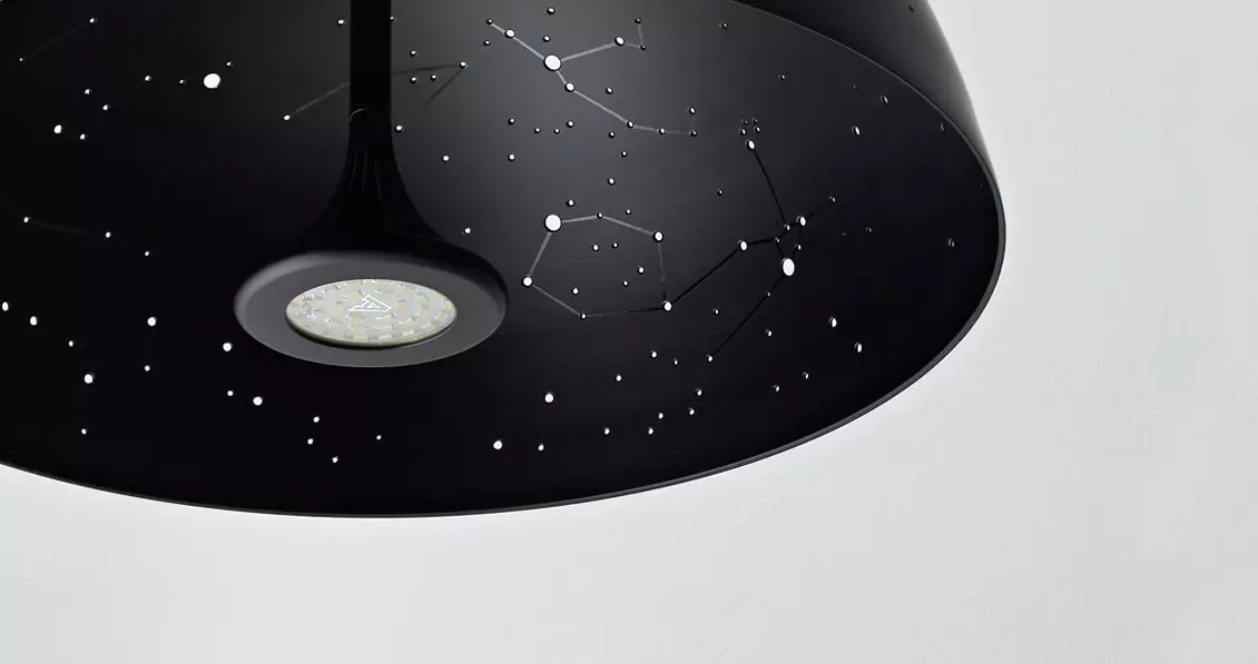 Lampu gantung planetarium, lampu bintang, rasi bintang