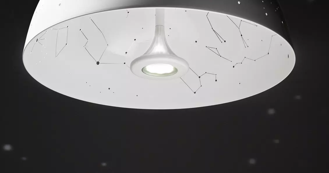 Planetarium pendellampa, stjärnarmatur, konstellation